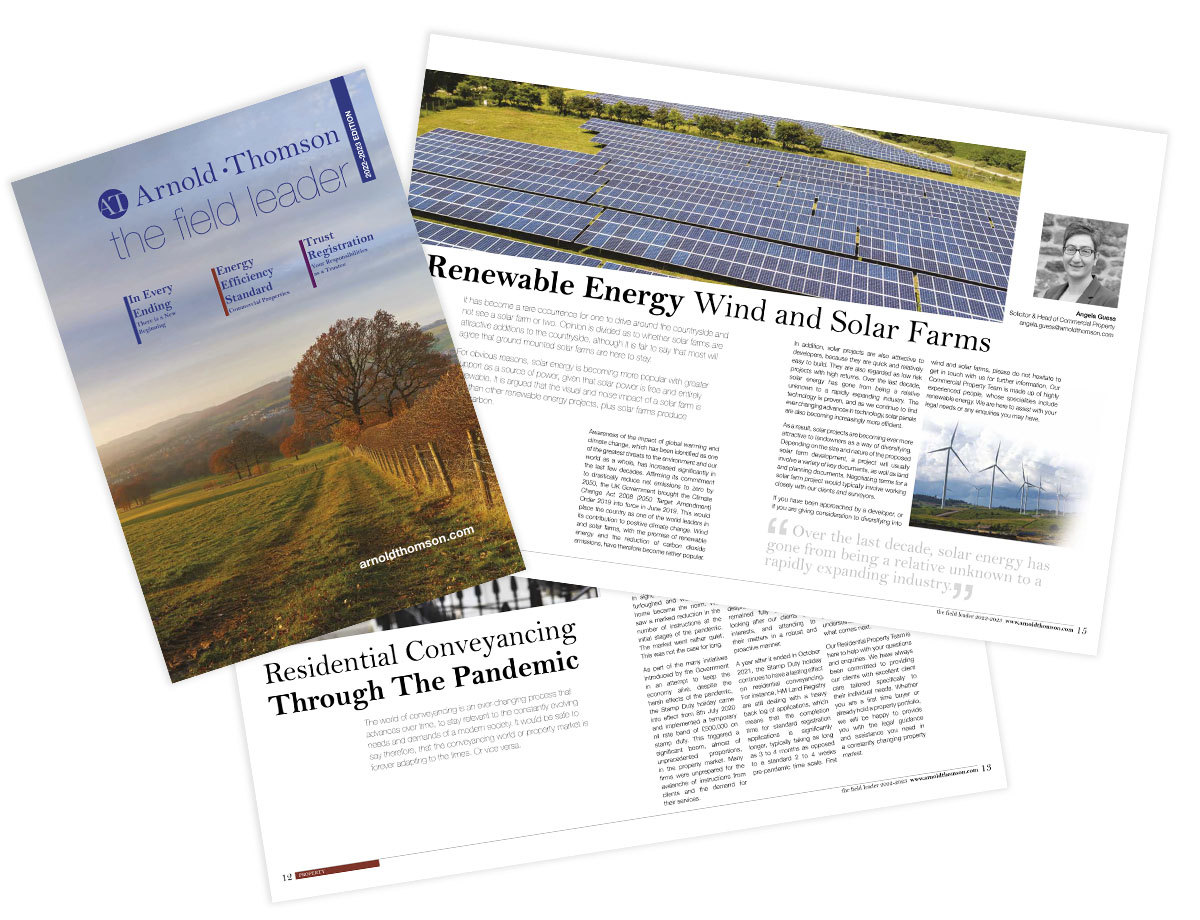 The Field Leader 2022-2023 - Arnold Thomson